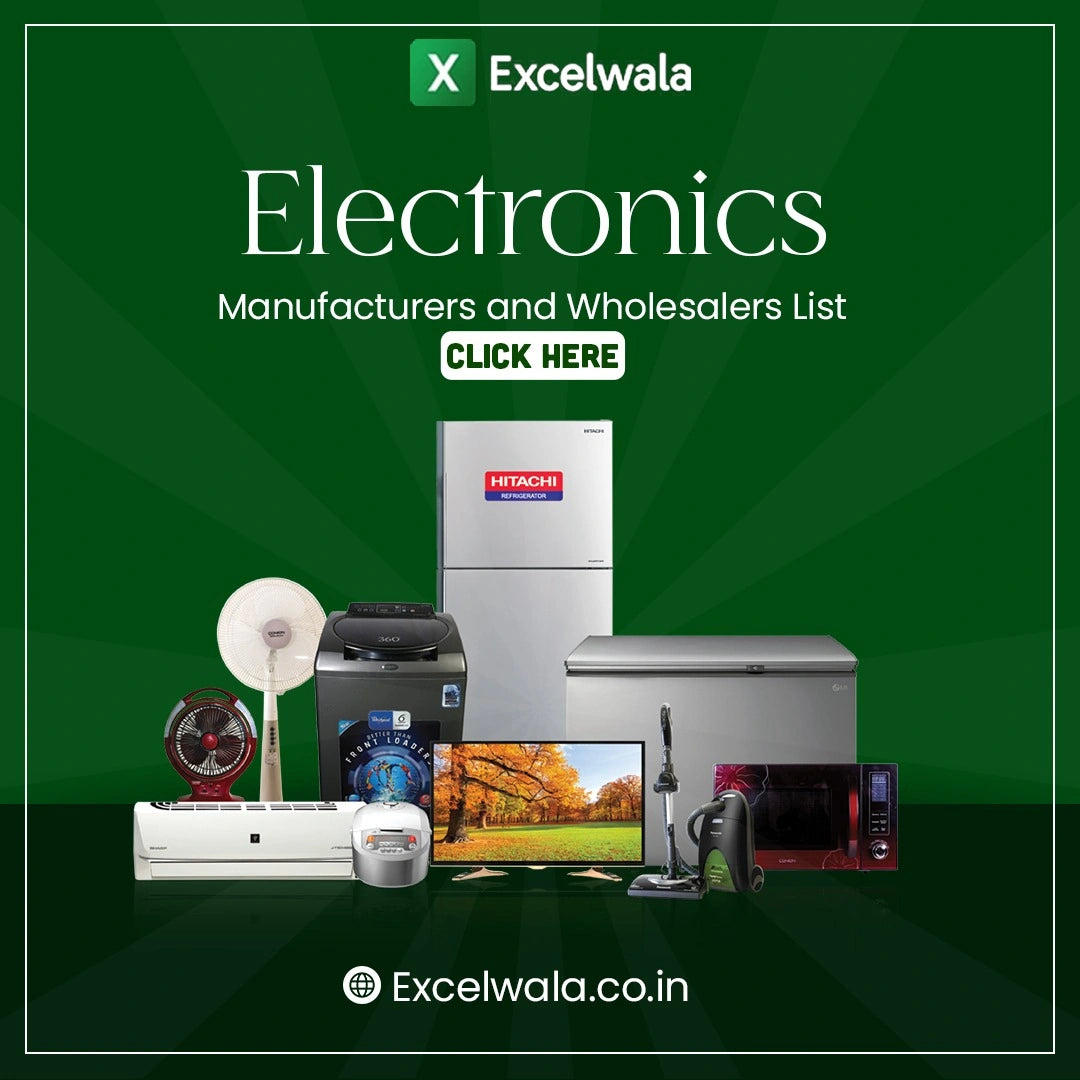 Electronics Manufacturers and Wholesalers List – Excelwala